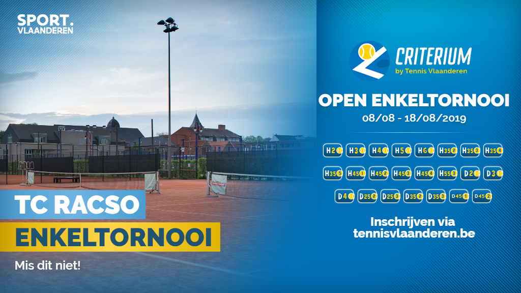 Tennisclub – RACSO tennisclub – tennisschool